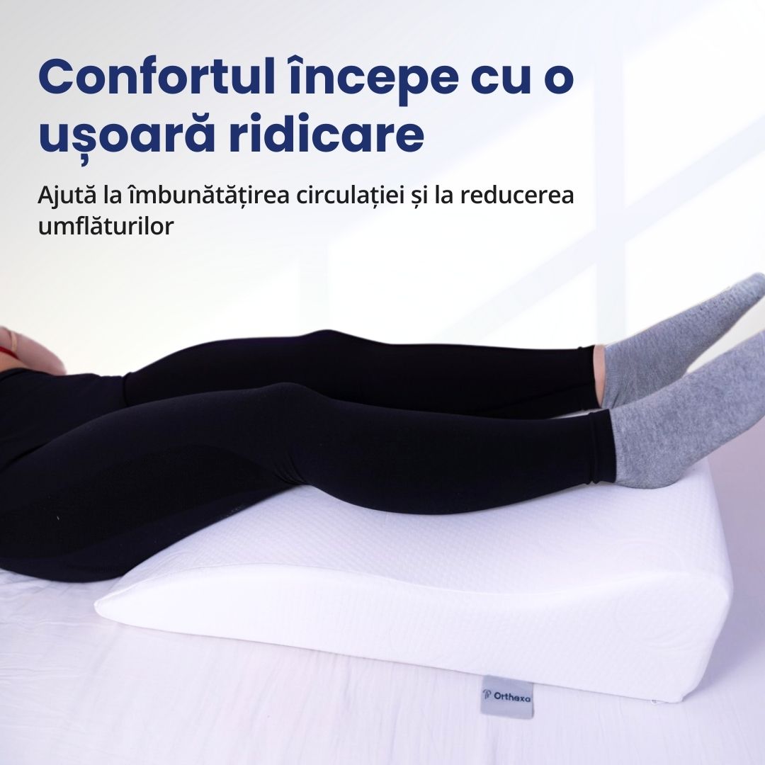 Pernă ortopedică picioare Medical: Ameliorează durerea și umflăturile